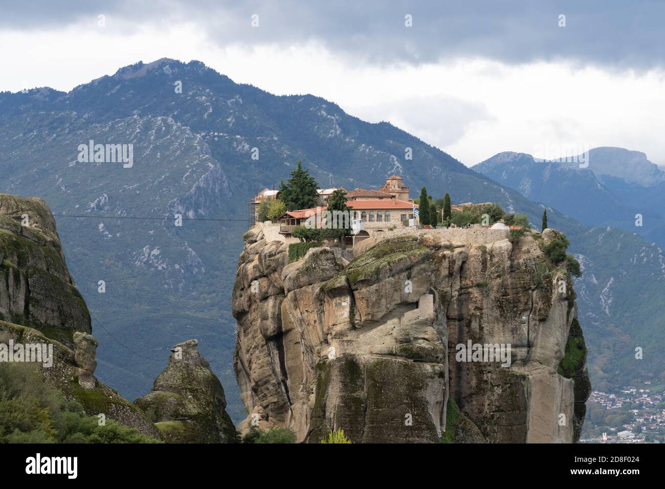 The Meteora a stunning rock formation in central Greece hosting one of ...