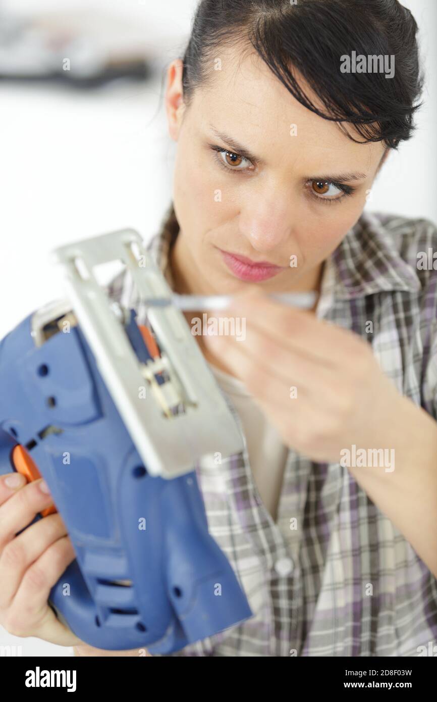 Using a sander hi-res stock photography and images - Alamy