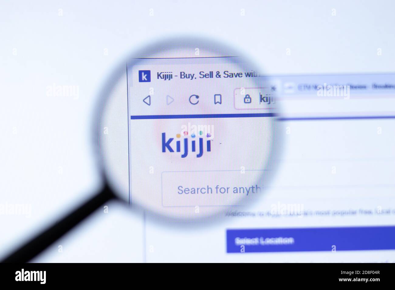 New York, USA - 29 September 2020: Kijiji kijiji.ca company website ...