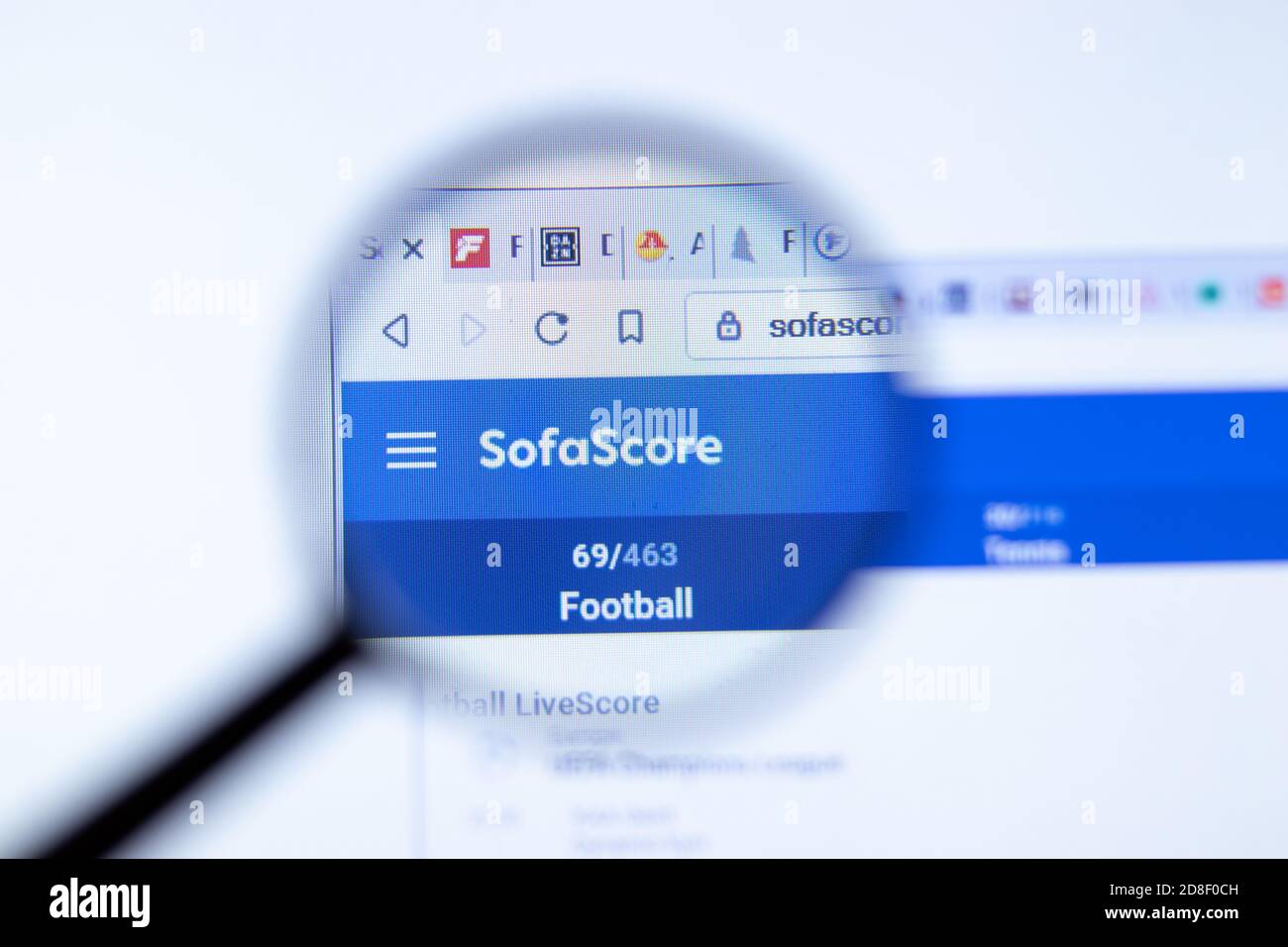 New York, USA - 29 September 2020: SofaScore sofascore.com company ...