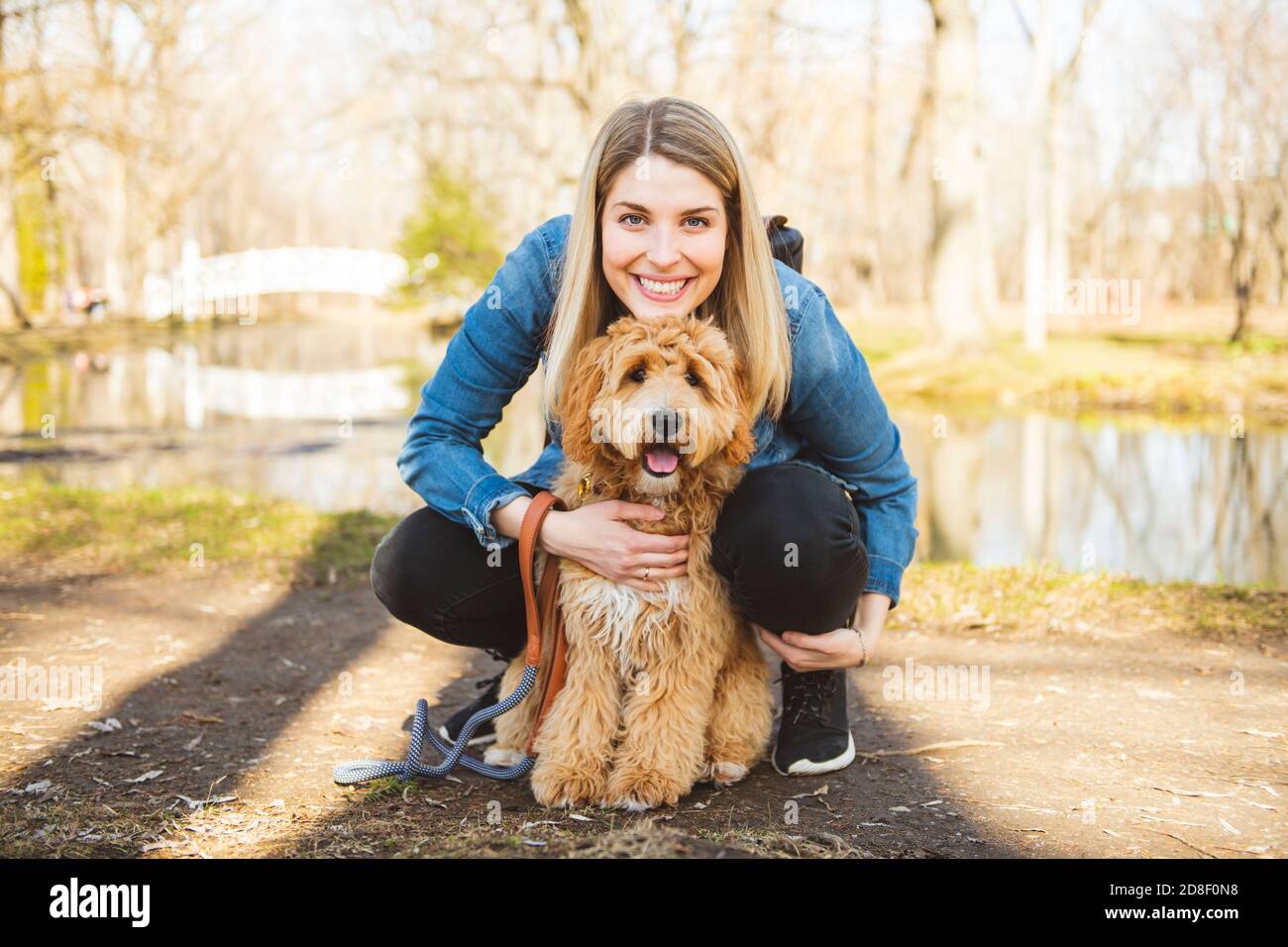 Woman Labradoodle High Resolution Stock Photography and Images - Alamy