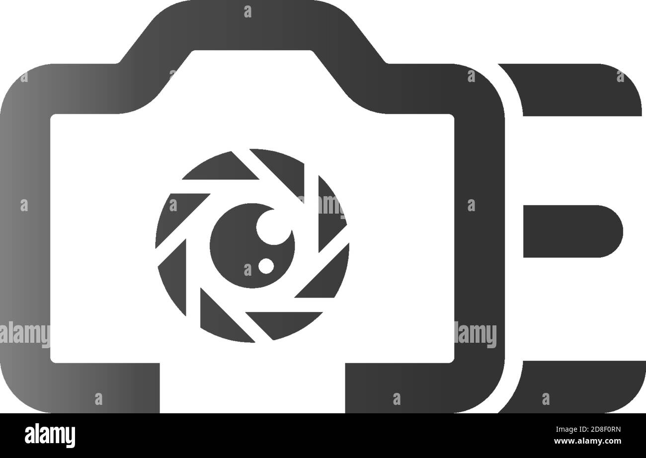 Letter E logo of the photography is combined with the camera icon ...