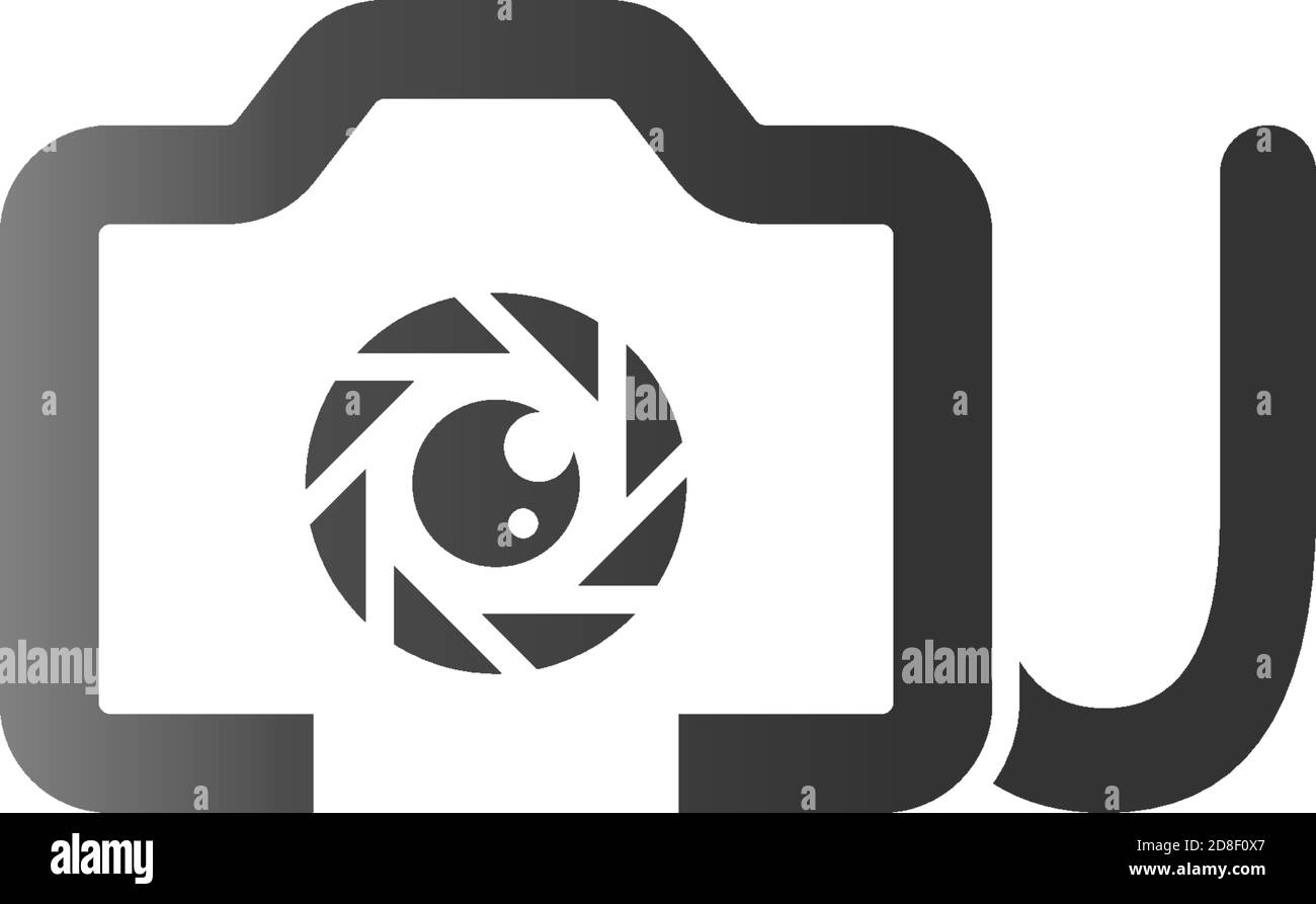 Letter U logo of the photography is combined with the camera icon ...