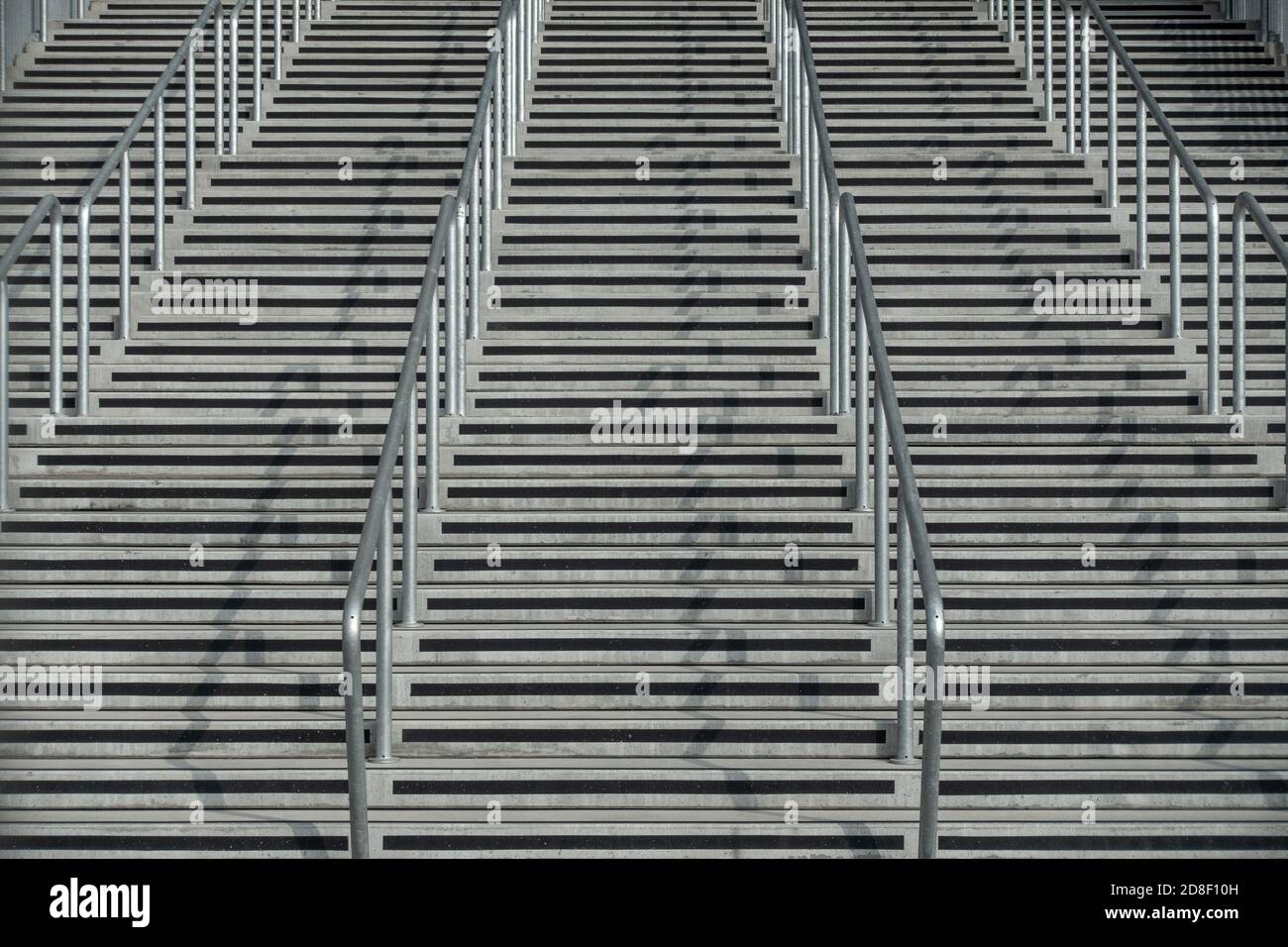 Stadium entrance stairs, Puskas Ferenc Stadium Stock Photo - Alamy