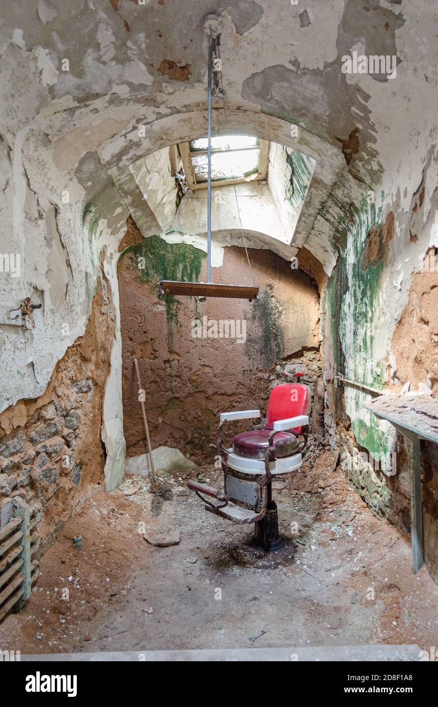 A typical prison cell at Eastern State Penitentiary. Photo by Liz Roll ... A typical prison cell at Eastern State Penitentiary. Photo by Liz Roll ...