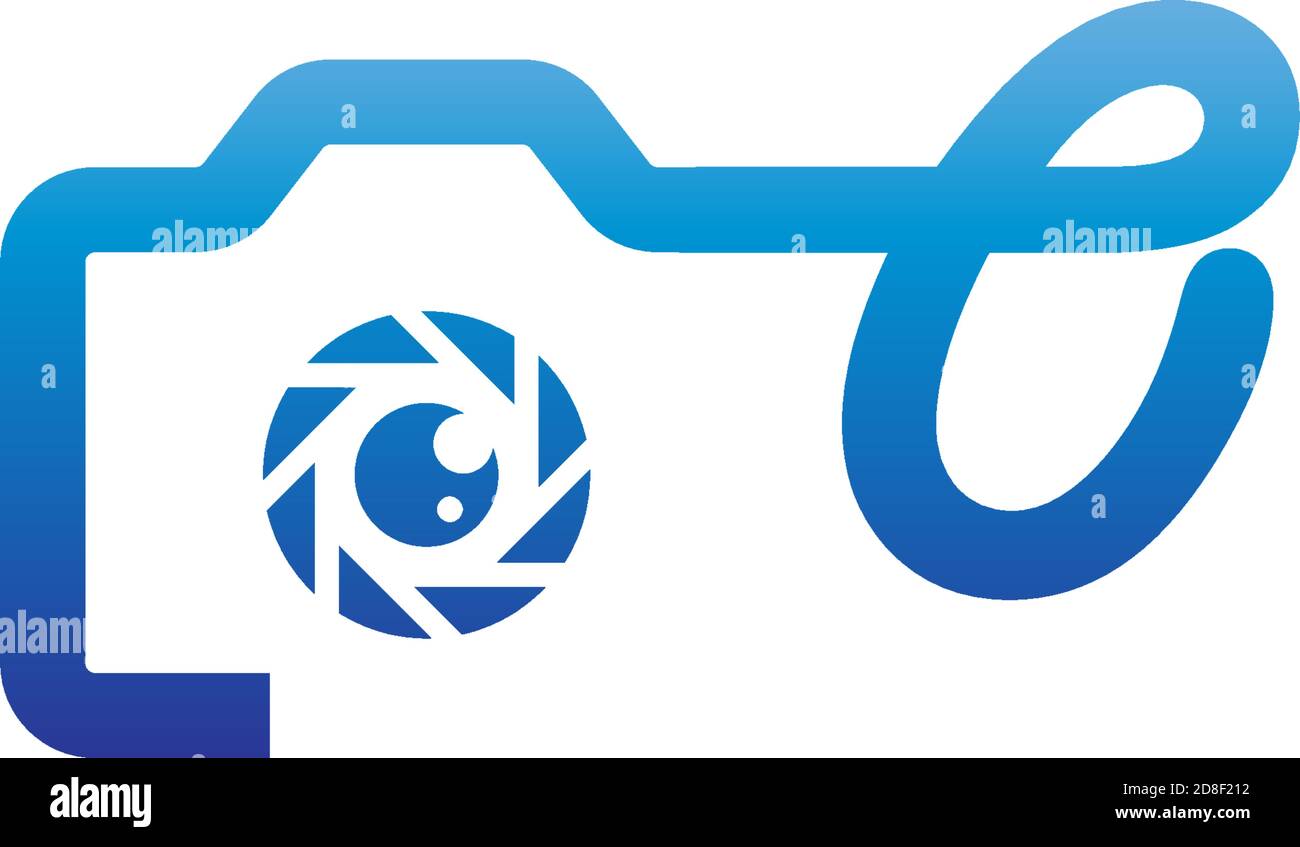 Letter O logo of the photography is combined with the camera icon ...