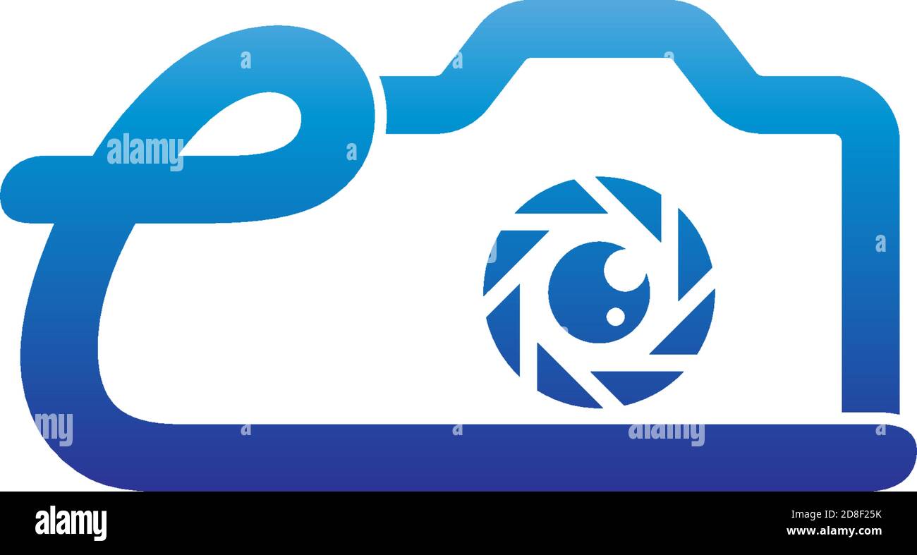 Letter C logo of the photography is combined with the camera icon ...