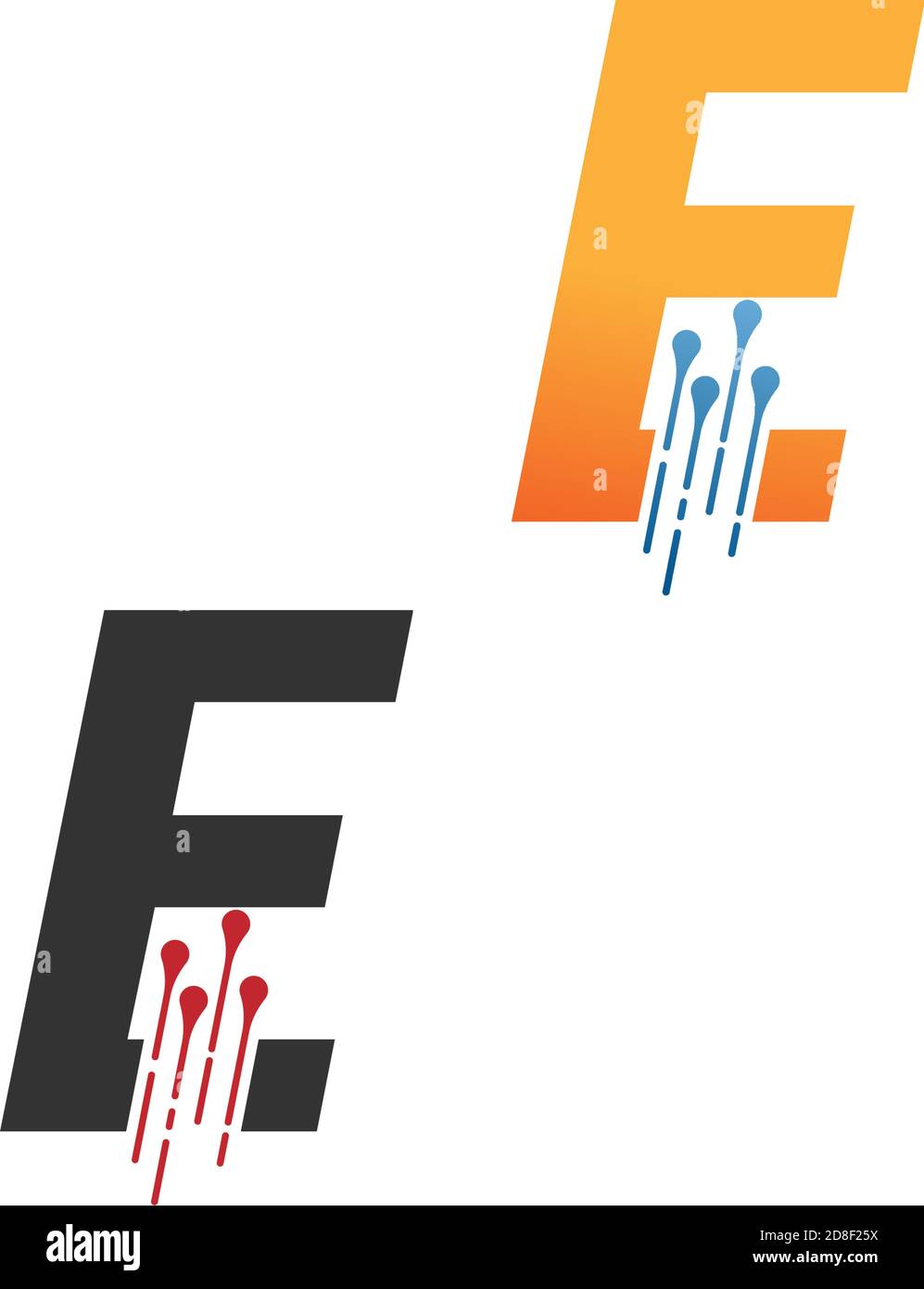 Letter E simple tech logo with circuit lines style icon template Stock ...