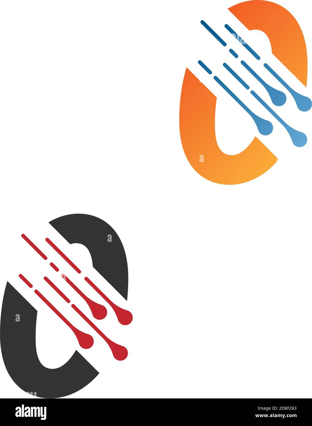 Number 0 simple tech logo with circuit lines style icon template Stock ...