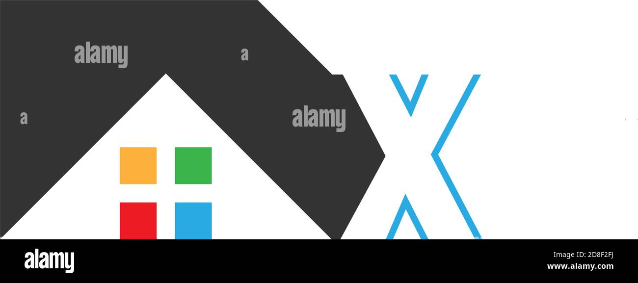 Letter X logo Icon for house, real estate vector template Stock Vector ...