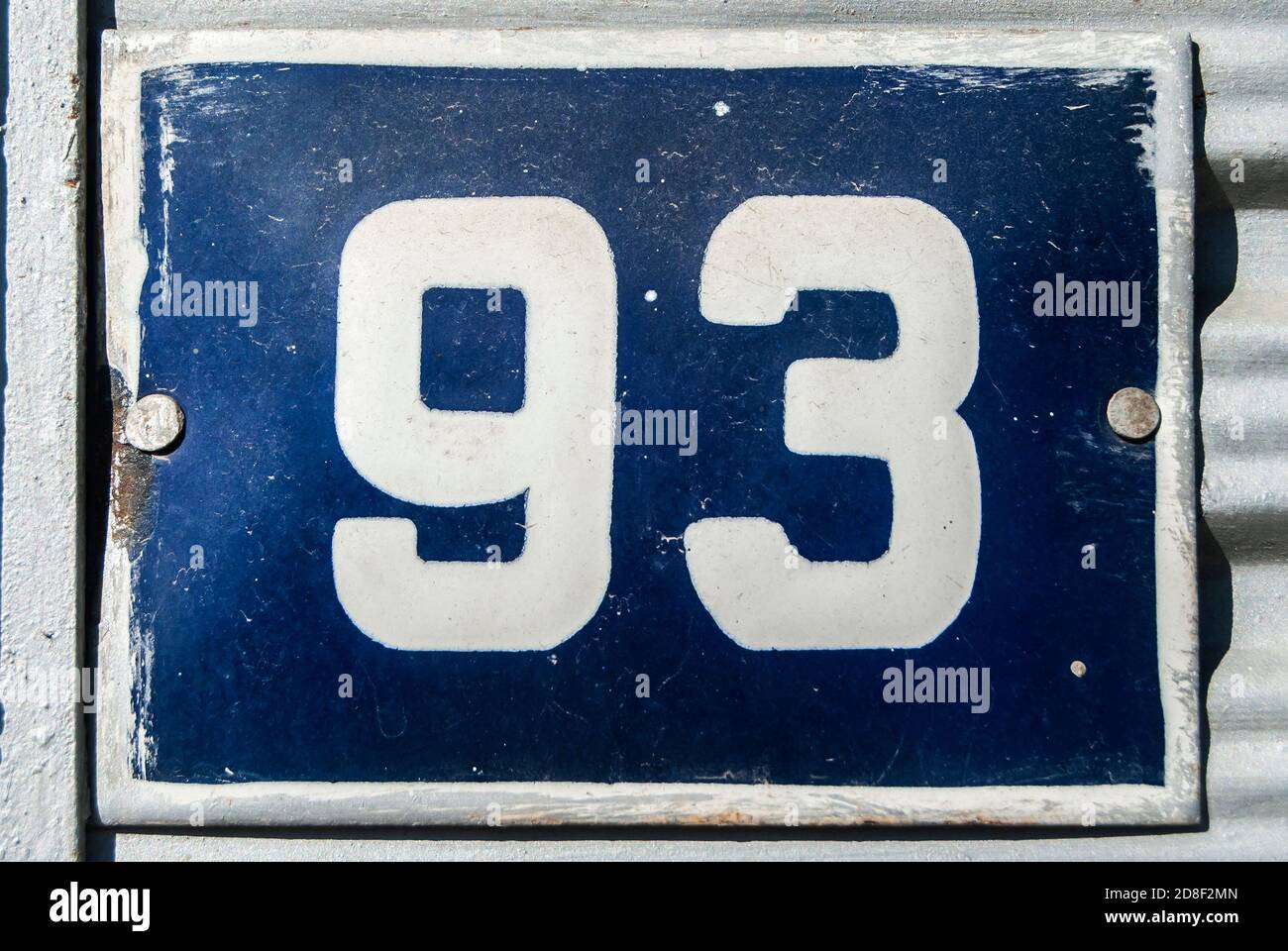 House number 93 sign hi-res stock photography and images - Alamy