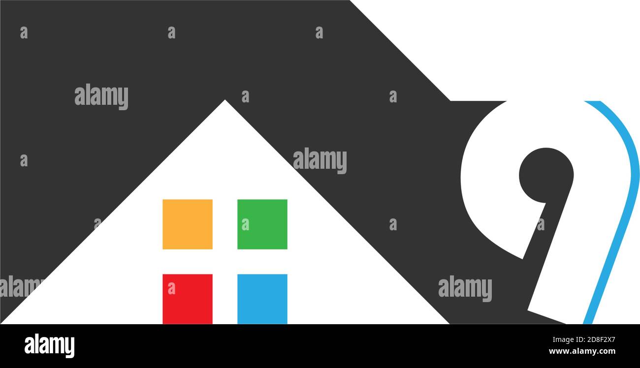 Number 9 logo Icon for house, real estate vector template Stock Vector ...