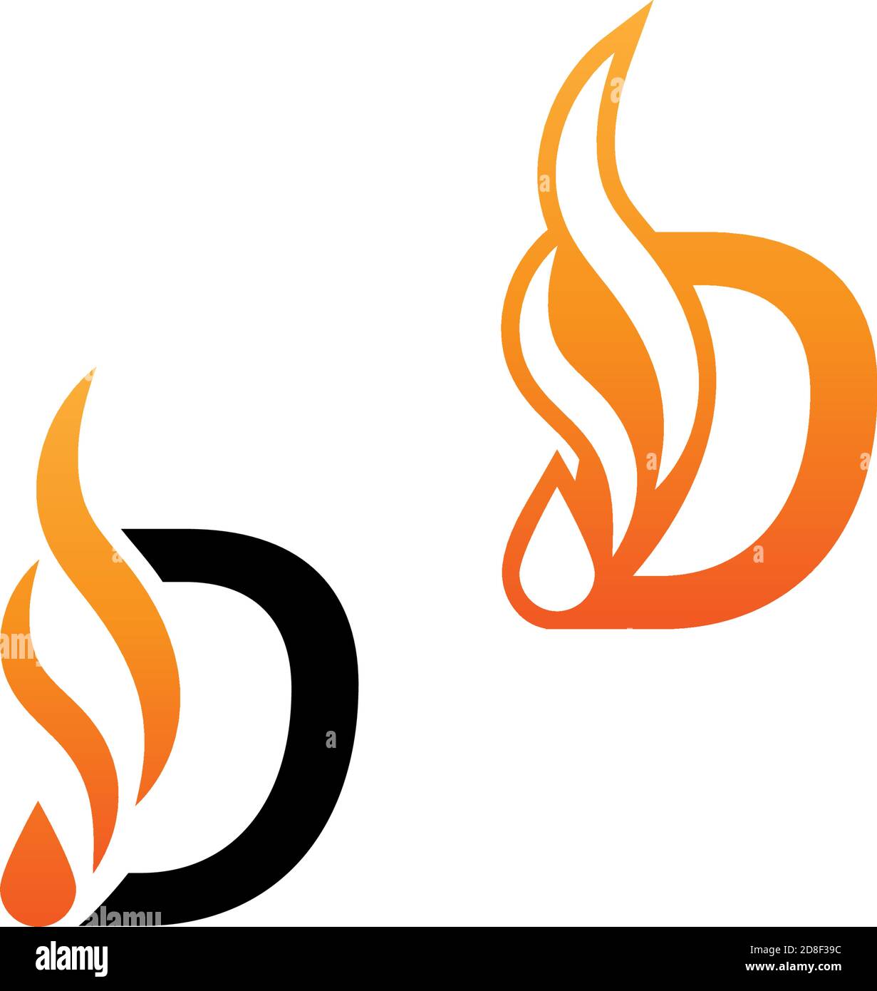 Letter d fire Cut Out Stock Images & Pictures - Alamy