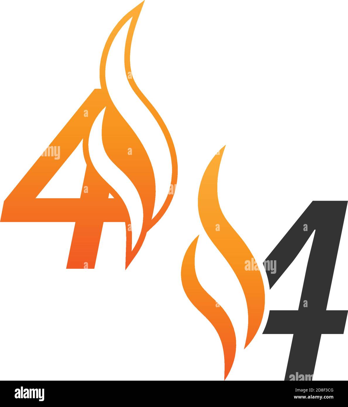 The Number 4 On Fire