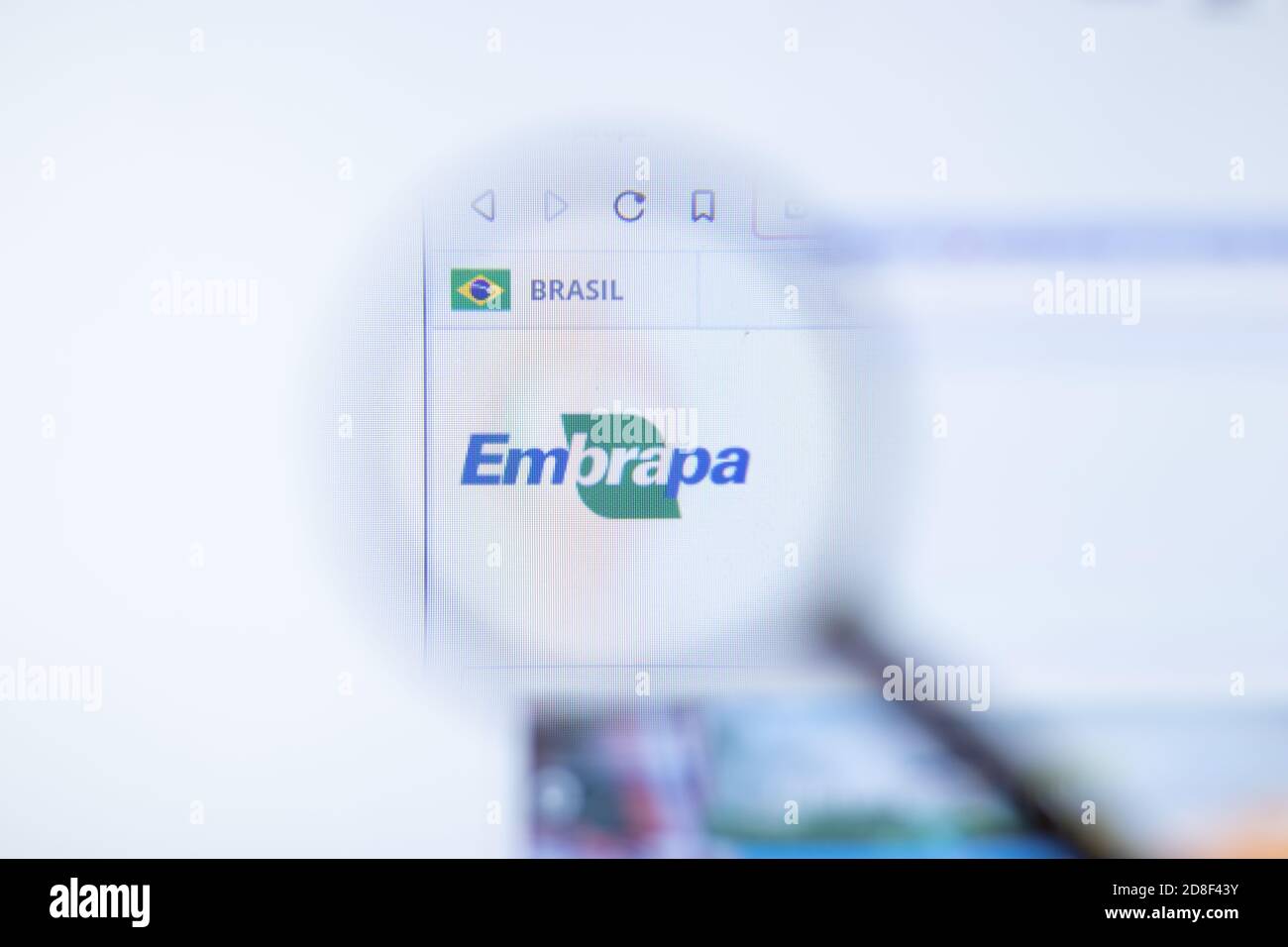 New York, USA - 29 September 2020: Embrapa embrapa.br company website ...