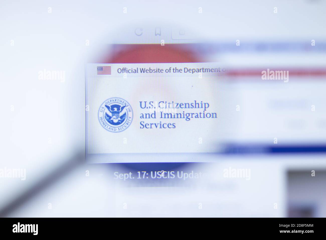 New York, USA - 29 September 2020: uscis.gov US Citizenship and ...
