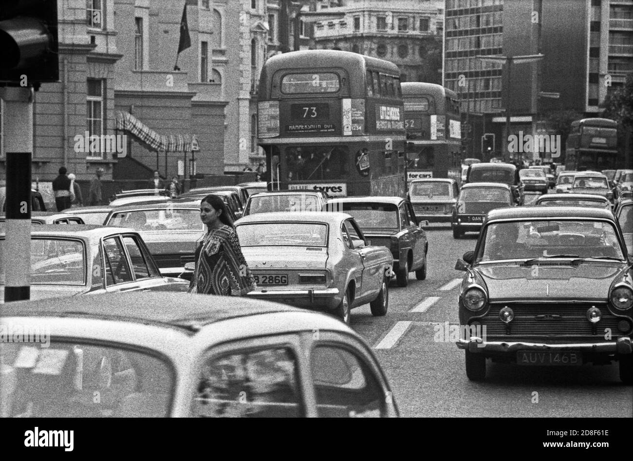 Traffic, London, England, 1971 Stock Photo - Alamy