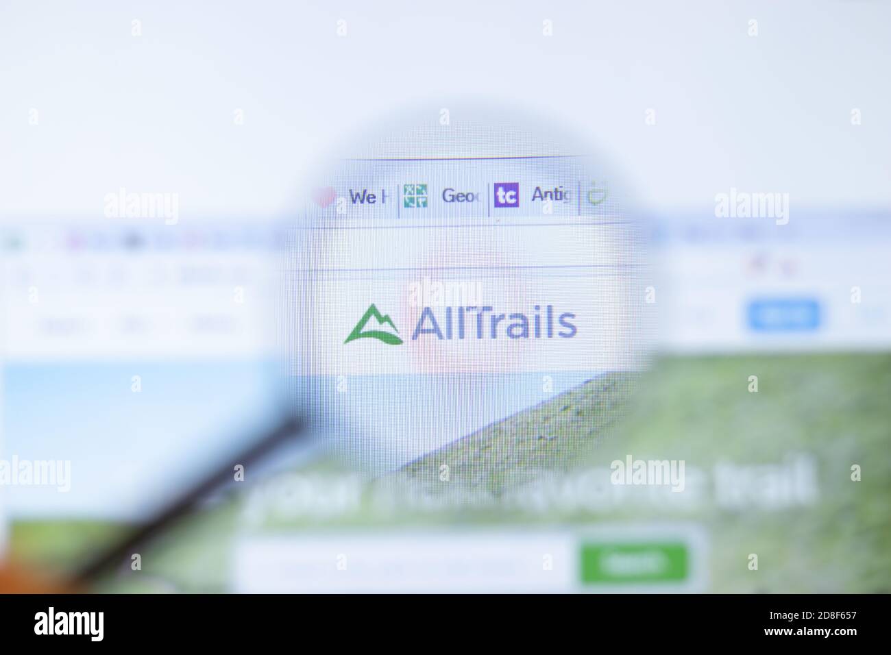 Alltrails logo hi-res stock photography and images - Alamy