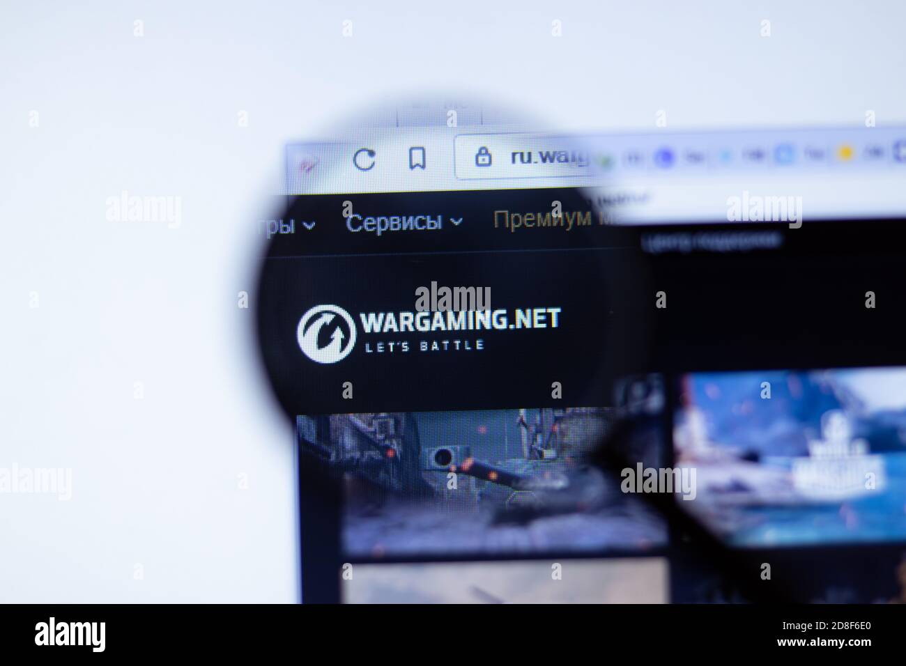 New York, USA - 29 September 2020: wargaming.net Wargaming company ...