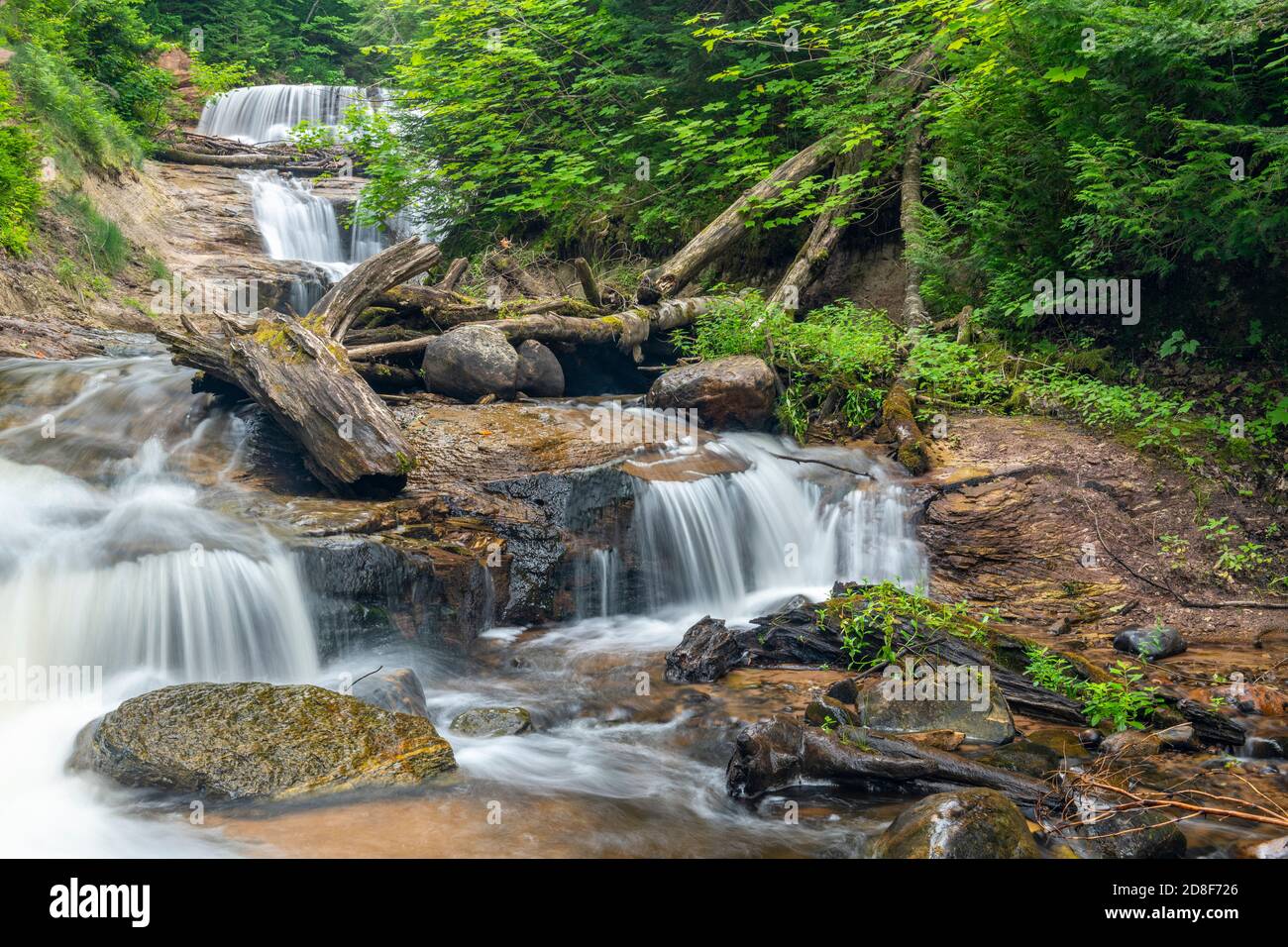 Sable Falls, Pictured Rocks National Lakeshore, near Munising, MI, USA ...