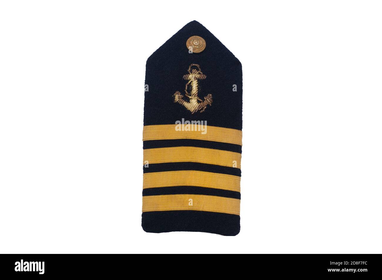 Vintage marine epaulet on a white background.Old Argentine epaulet ...