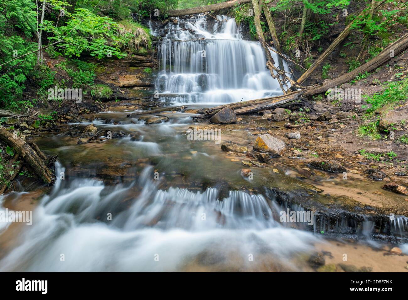 Wagner Falls, near Munising, Michigan, USA, by Dominique Braud ...