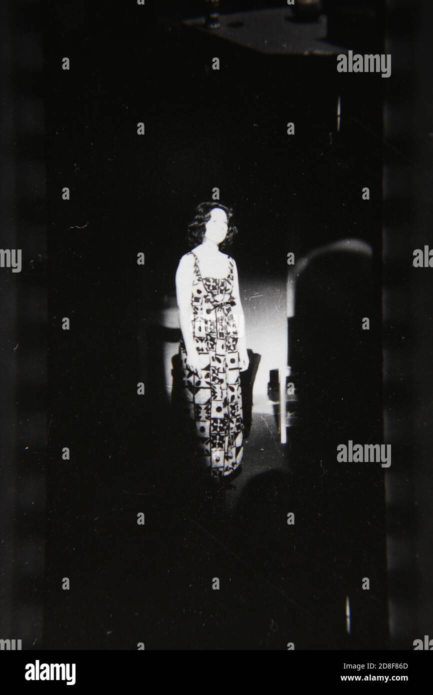 Fine 1970s vintage black ad white photography of a dramatic stage play ...
