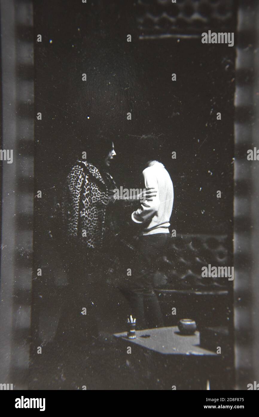 Fine 1970s vintage black ad white photography of a dramatic stage play ...