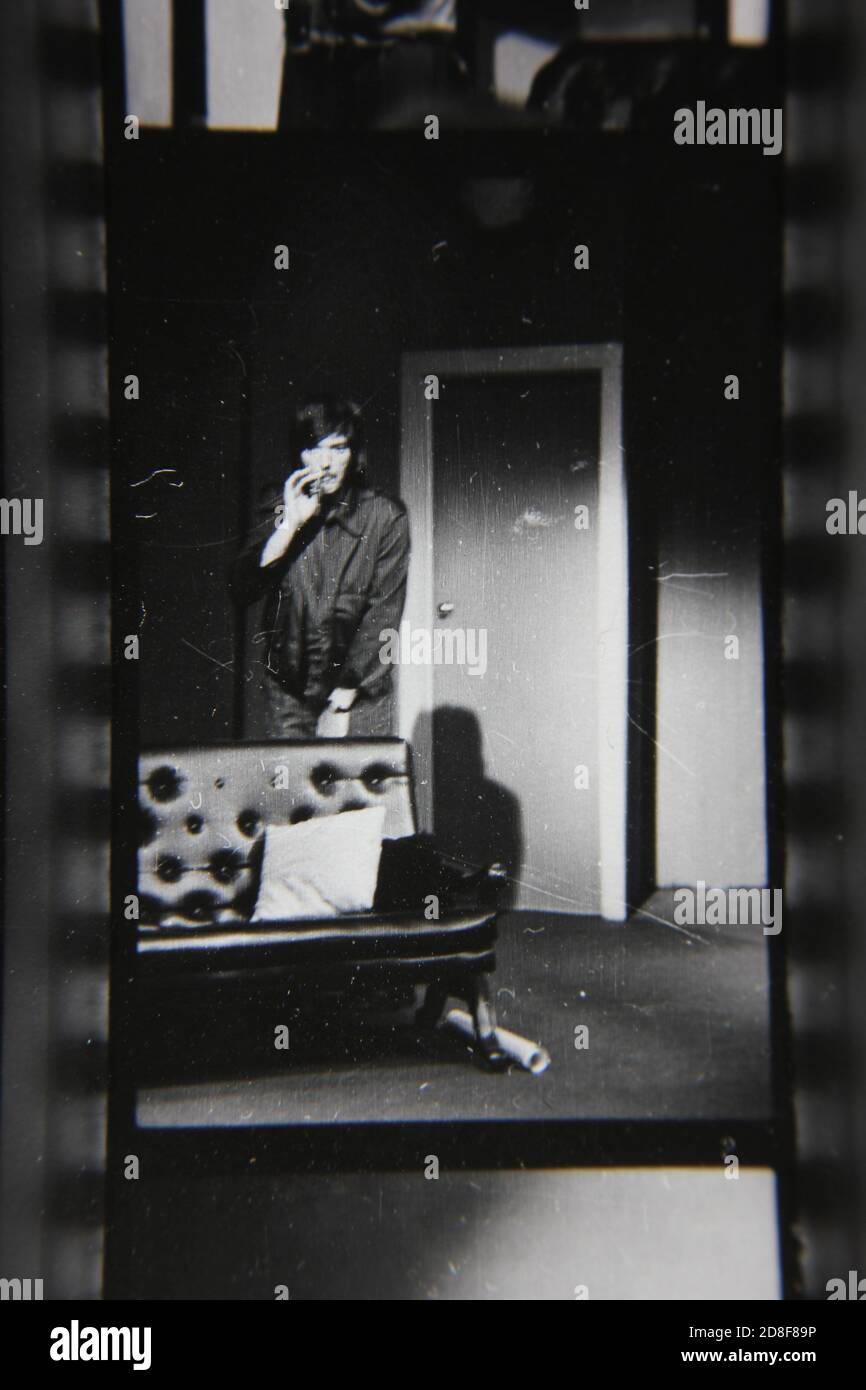 Fine 1970s vintage black ad white photography of a dramatic stage play ...