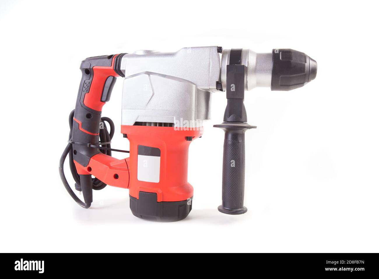 large powerful modern drill - perforator isolated on white background ...