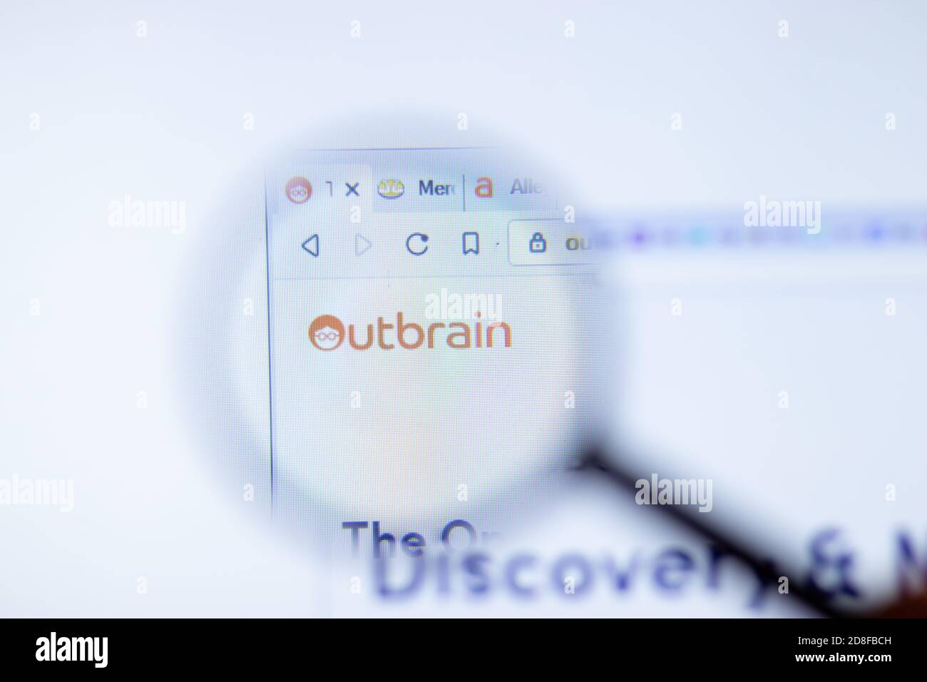 New York, USA - 29 September 2020: Outbrain outbrain.com company ...