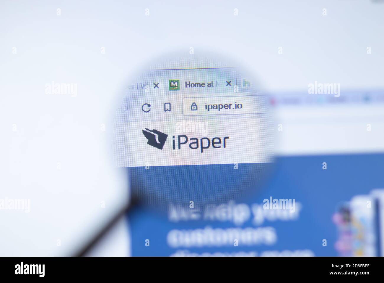 New York, USA - 29 September 2020: iPaper ipaper.io company website ...