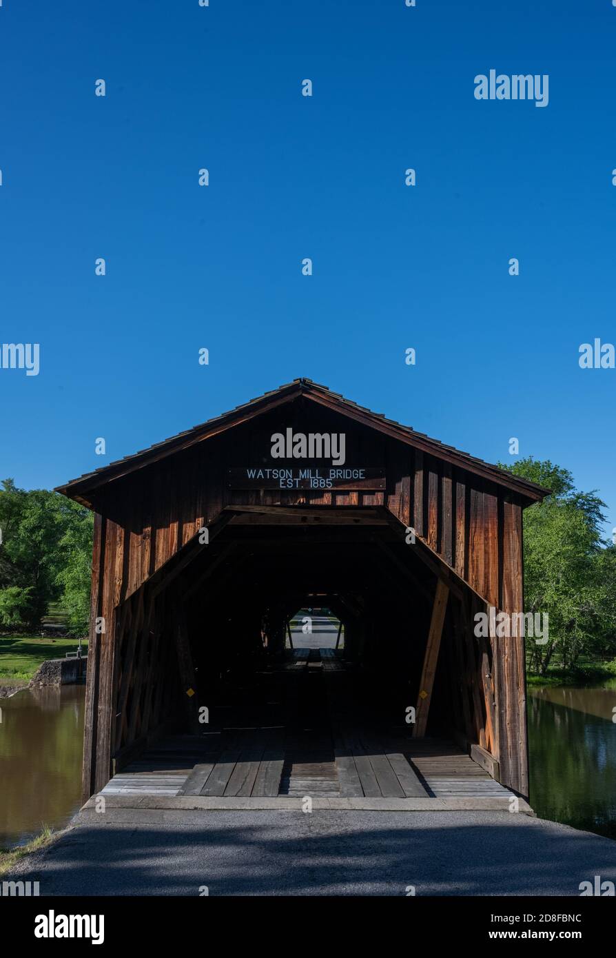 Watson mill bridge hi-res stock photography and images - Alamy