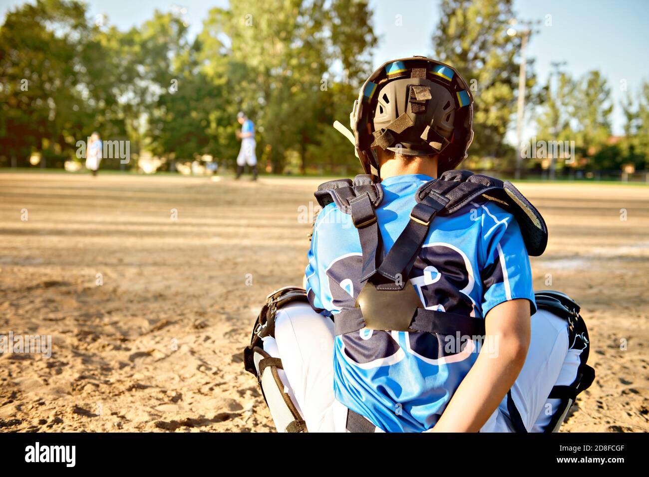 Child from behind playground hi-res stock photography and images - Alamy