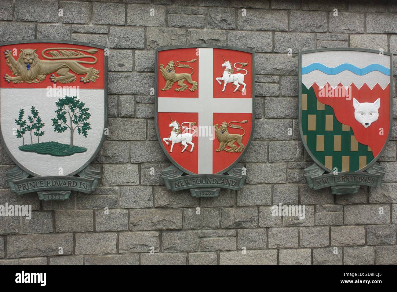 The coat-of-arms of provinces and territories at the Confederation ...