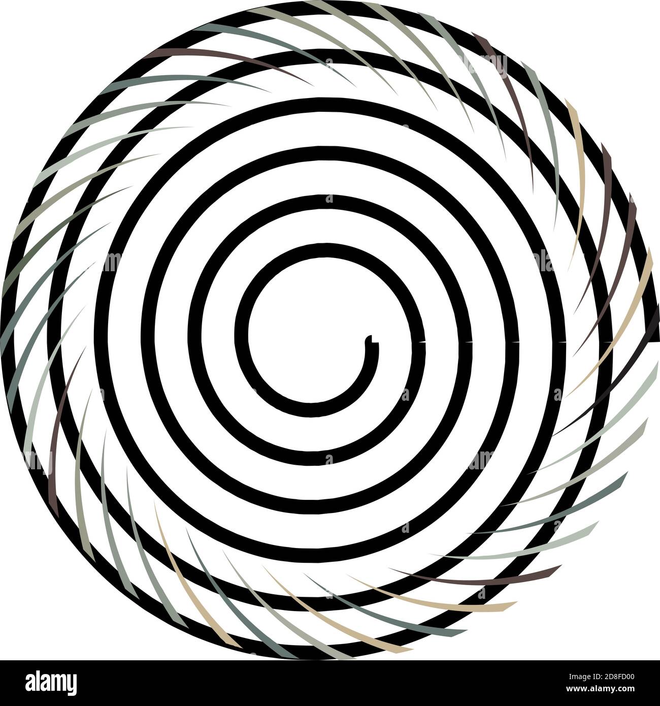 Overlaying abstract Spiral, Swirl, Twirl vector. Volute, helix ...