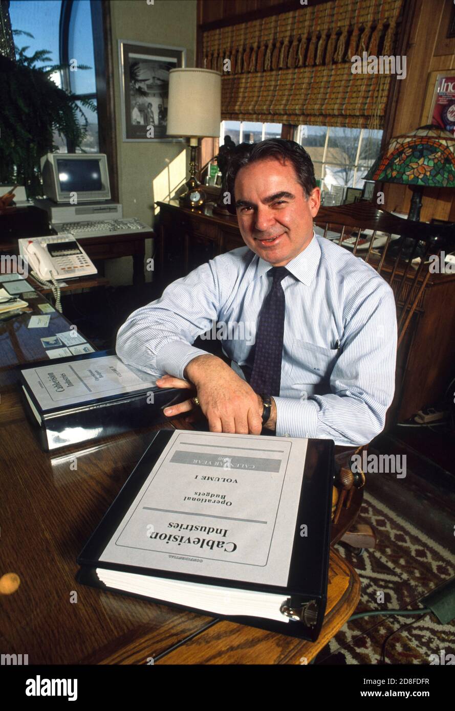 Founder and CEO of Cablevision Industries Alan Gerry during a photo ...