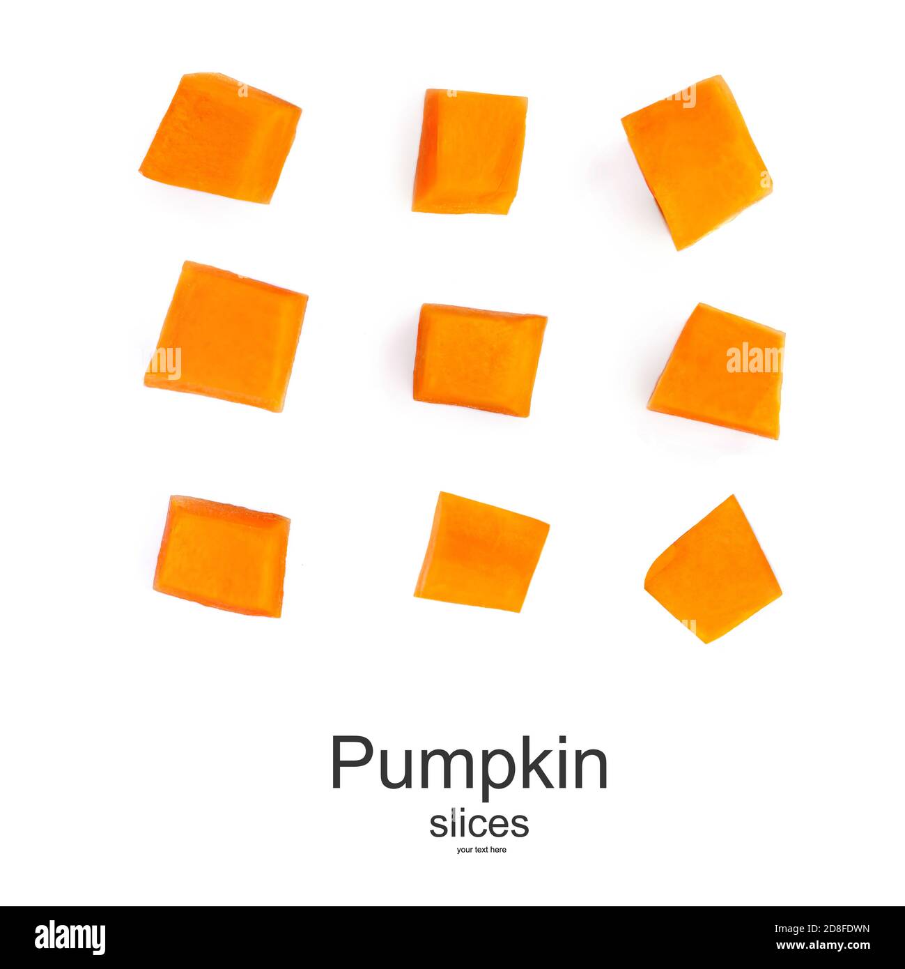 Ripe squash slice in Cut Out Stock Images & Pictures - Alamy