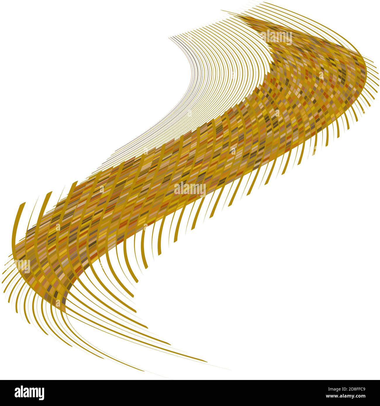 Colorful wavy, waving and undulating, billowy lines, stripes abstract ...