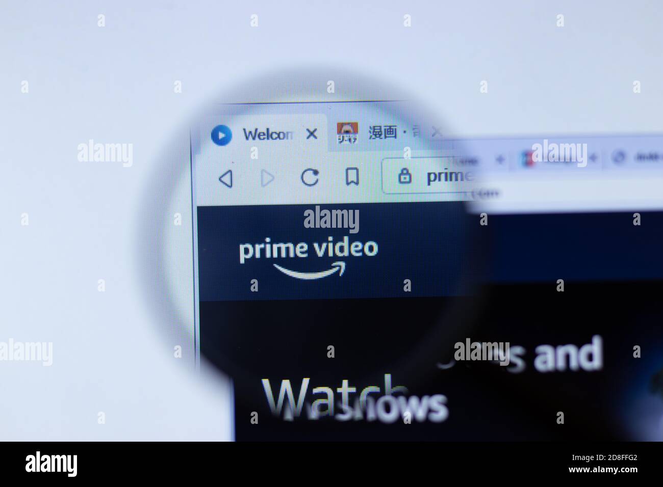 New York, USA - 29 September 2020: Amazon Prime Video primevideo.com ...