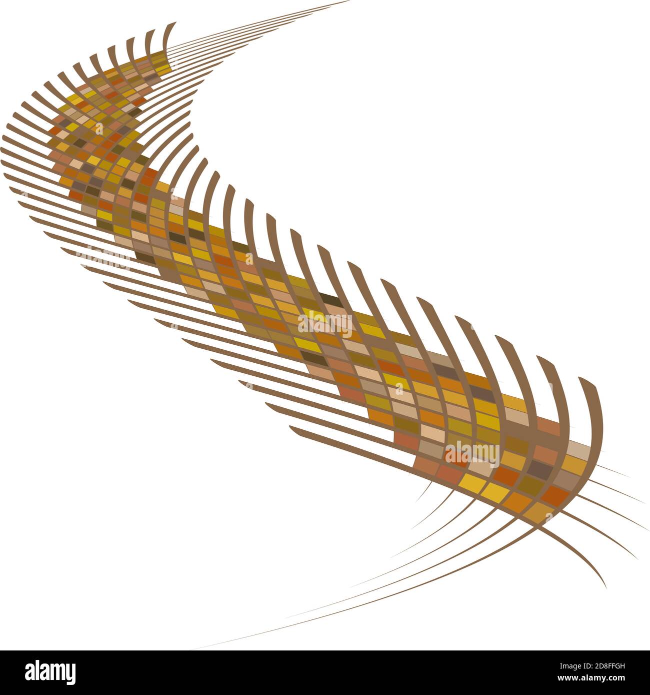 Colorful wavy, waving and undulating, billowy lines, stripes abstract ...