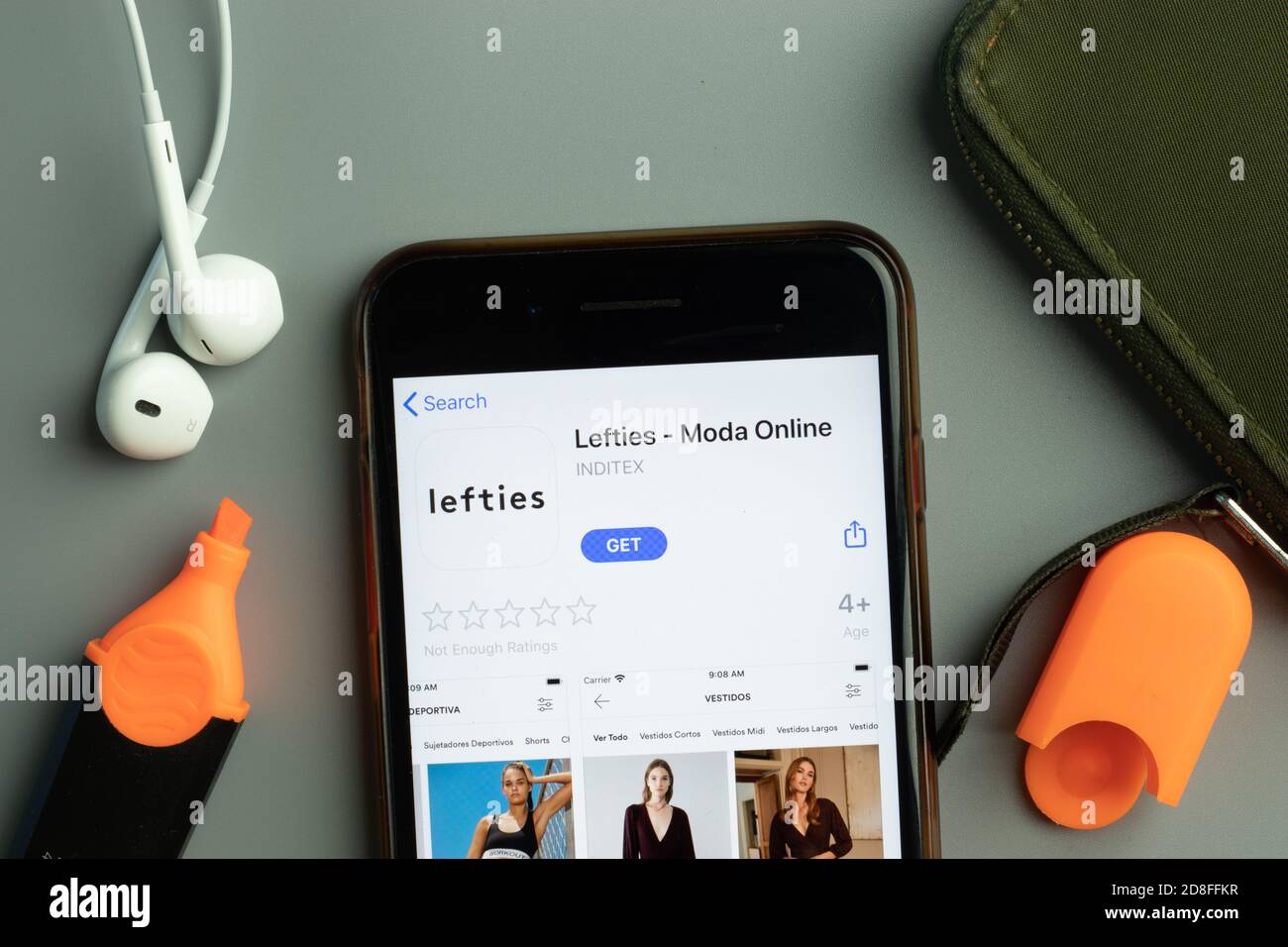 New York, USA - 26 October 2020: Lefties Moda Online mobile app icon ...