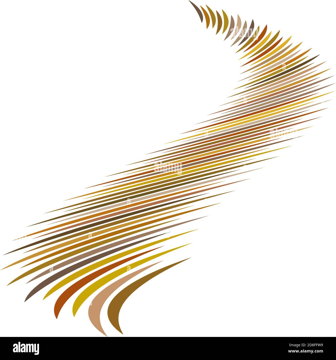 Colorful wavy, waving and undulating, billowy lines, stripes abstract ...