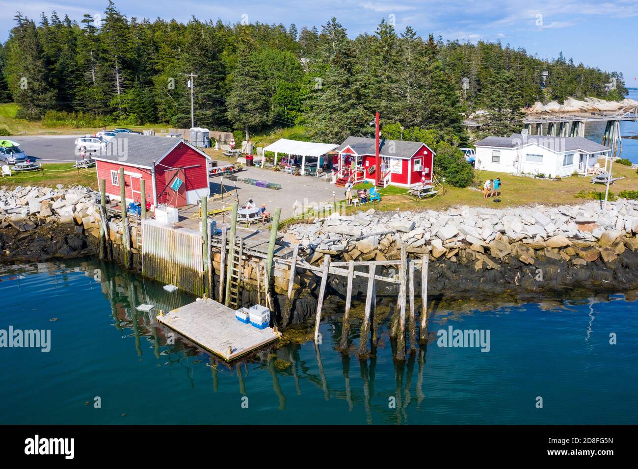 McLoons Lobster Shack, South Thomaston, Maine, USA Stock Photo - Alamy