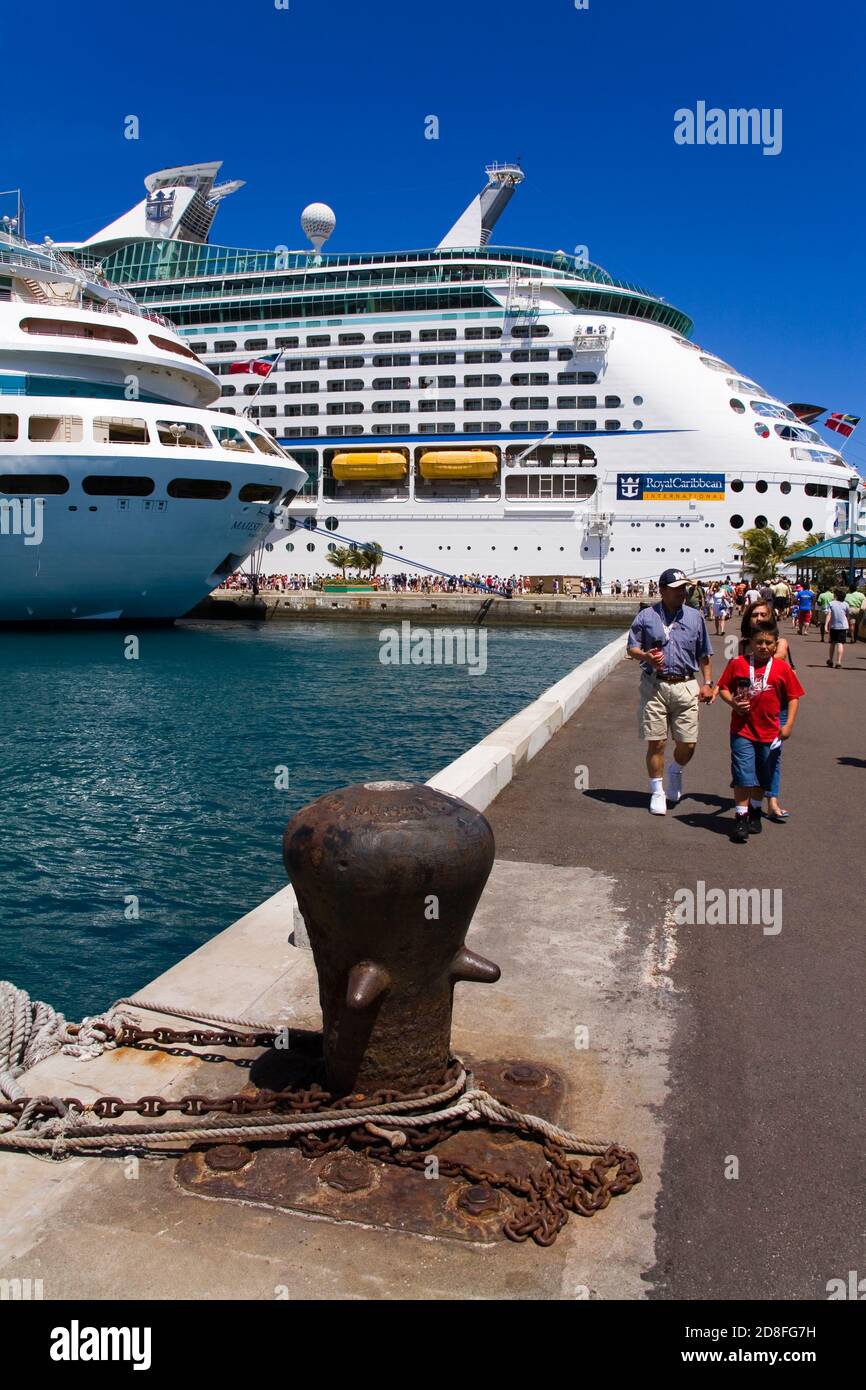 Cruise Ships at Prince George Wharf, Nassau, New Providence Island ...