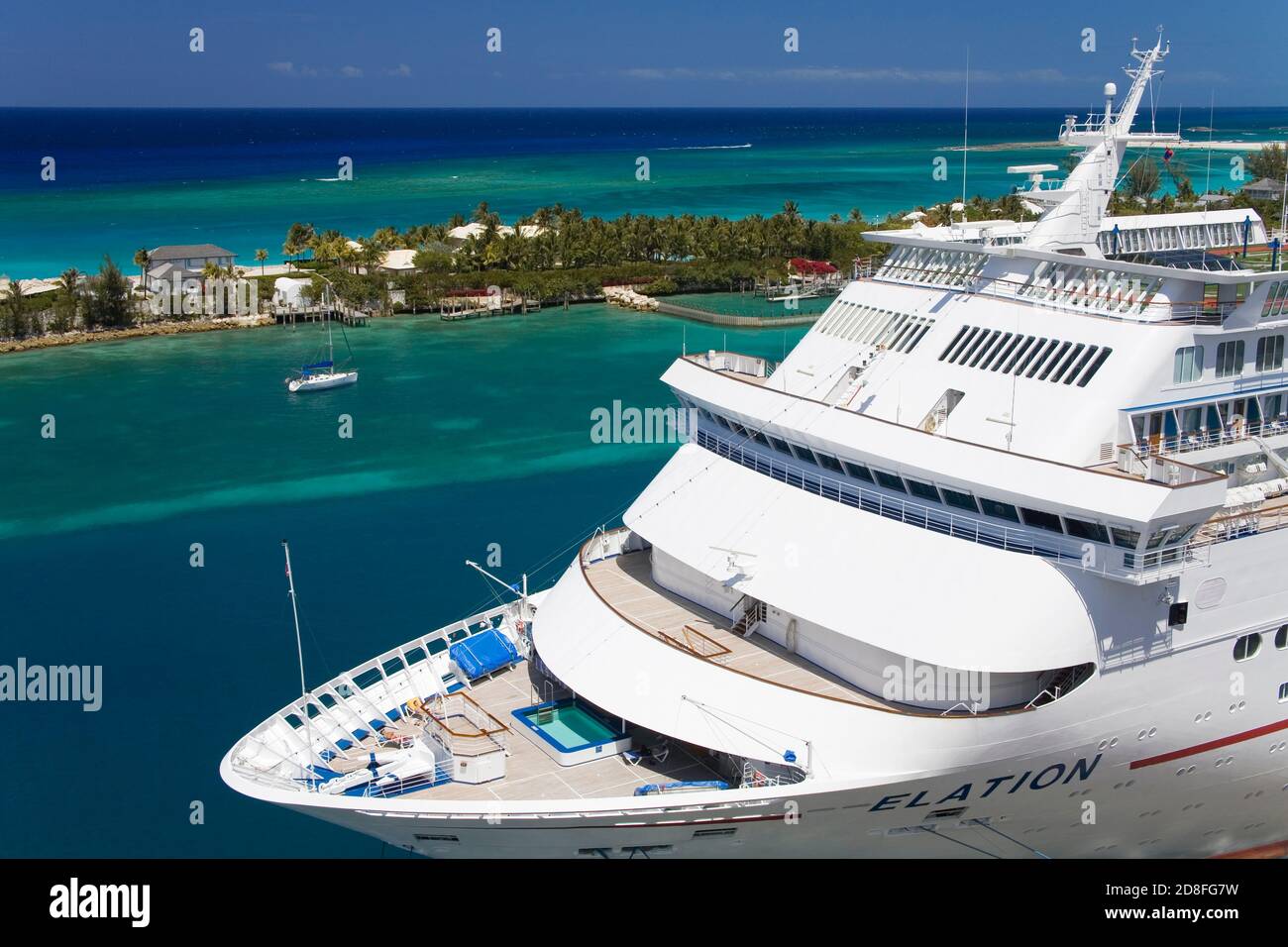 Carnival "Elation" cruise ship, Prince George Wharf, Nassau, New ...