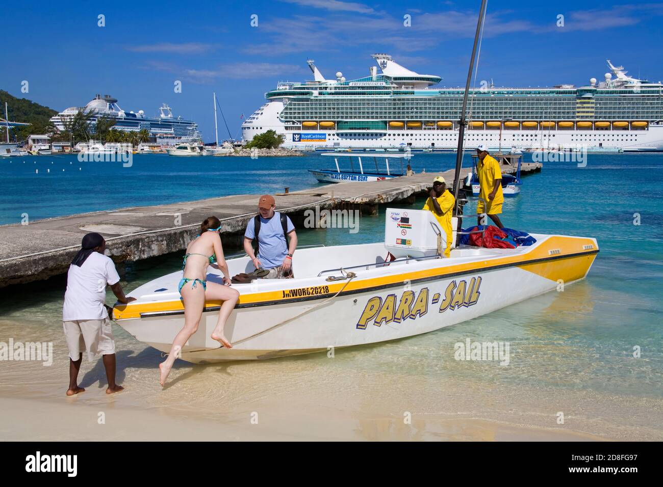 Turtle Beach, Ocho Rios, St. Ann's Parish, Jamaica, Caribbean Stock ...