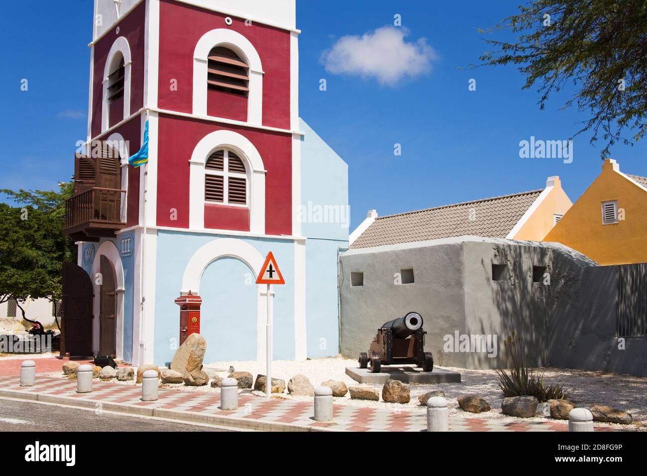 Fort Zoutman Historical Museum, Oranjestad City, Aruba, Caribbean Stock ...