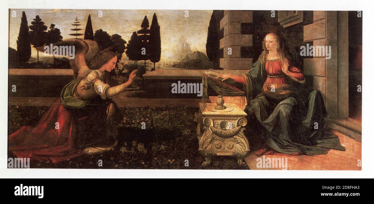 Annunciation leonardo da vinci hi-res stock photography and images - Alamy