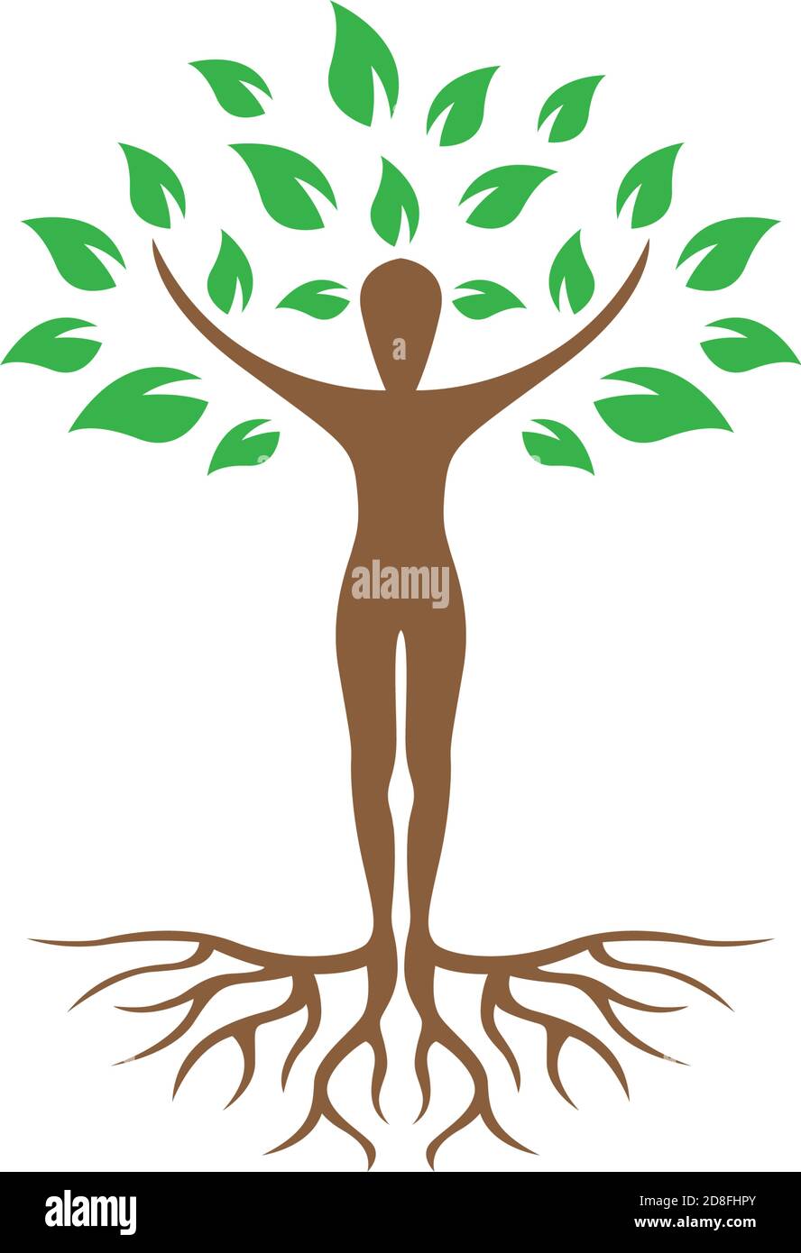 Human tree vector hi-res stock photography and images - Alamy